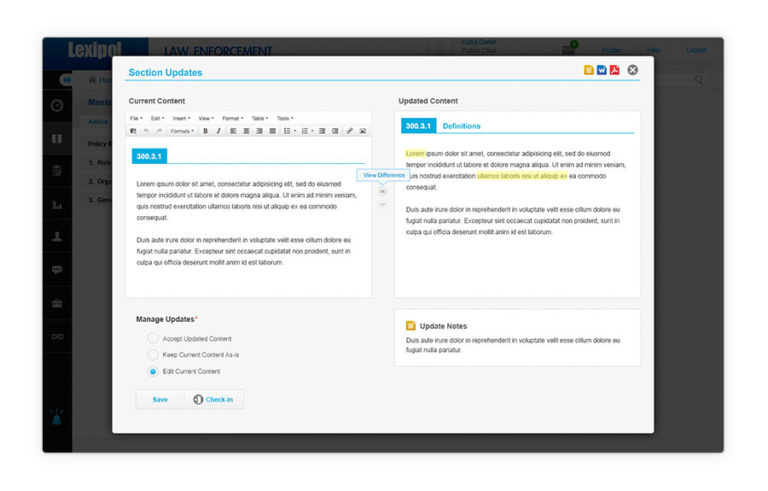 Lexipol Software - Ripcord Digital, Inc.